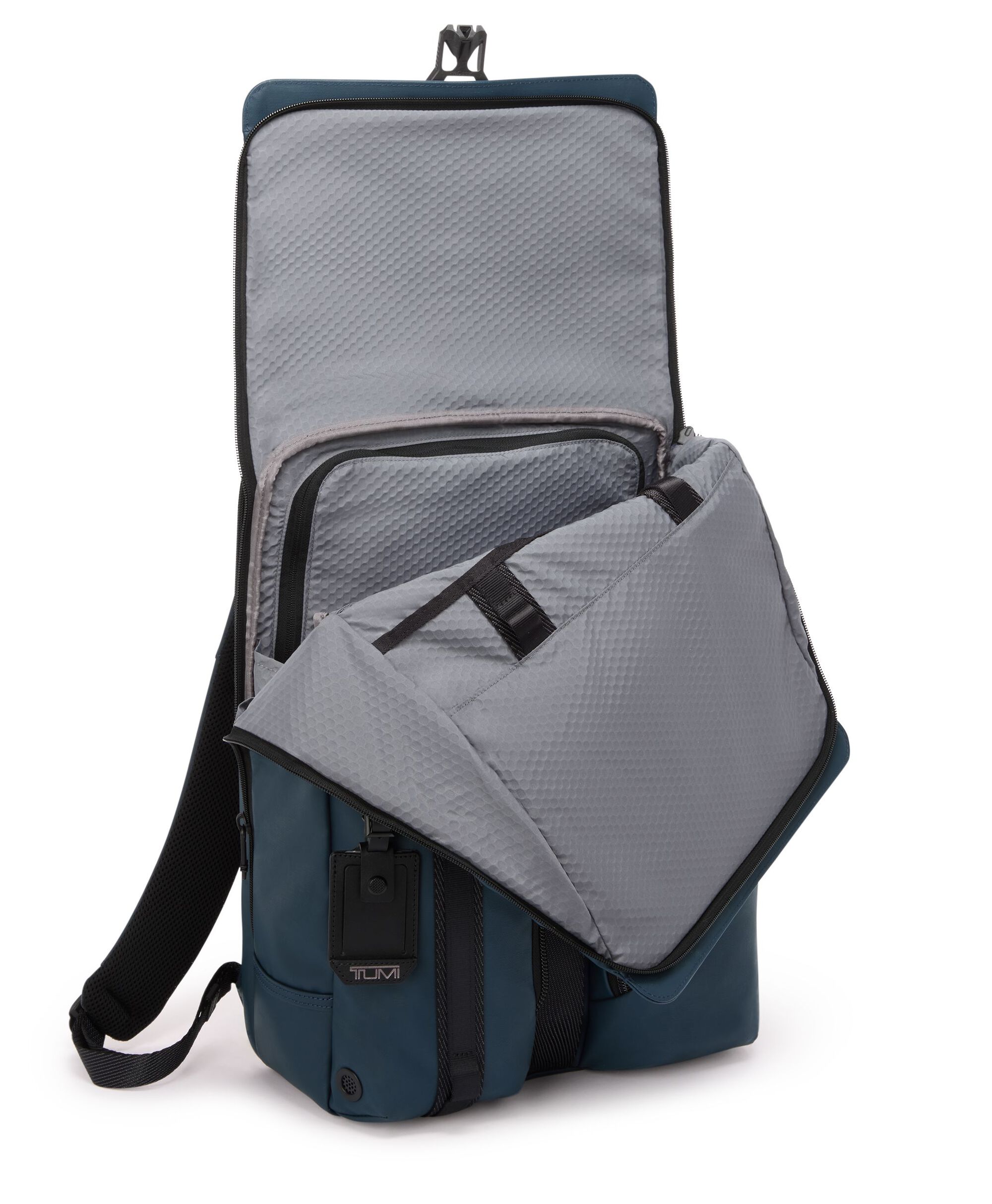 Surveillance Backpack in Navy Coated Canvas | Alpha Bravo | TUMI Malaysia