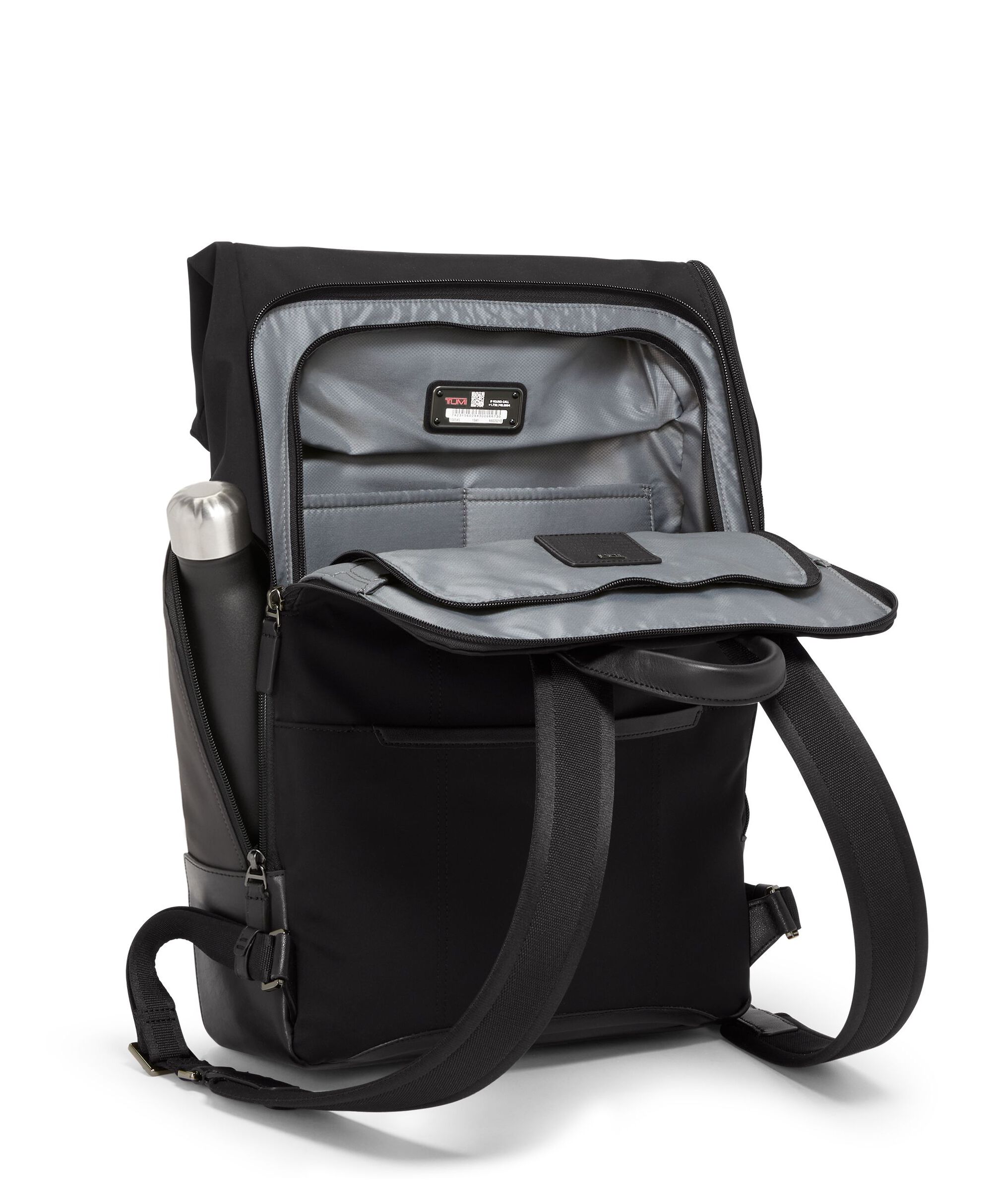 Osborn Roll Top Backpack in Black/Black | Harrison | TUMI Malaysia